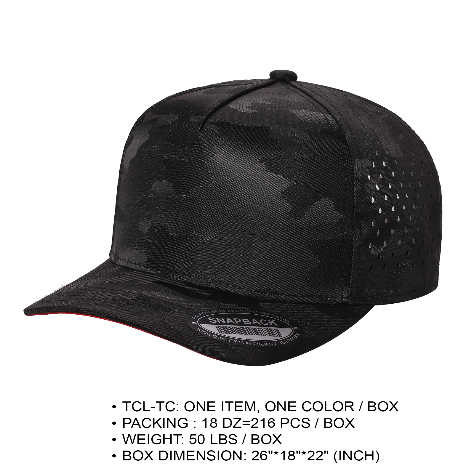 TCL-TC WITH LASER VENTED ON BACK – Caps Wholesale